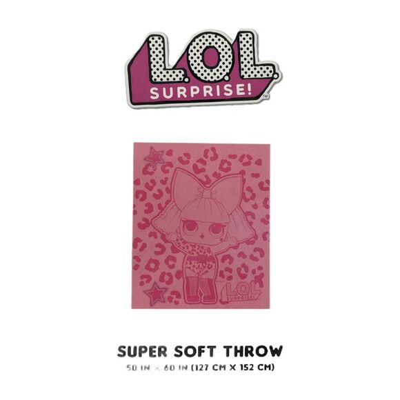 Disney | Bedding | Lol Surprise Pink Lol Surprise Kids Super Soft Throw ...